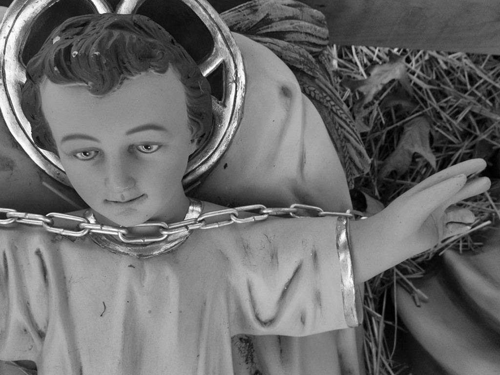 Jesus chained – Black and White